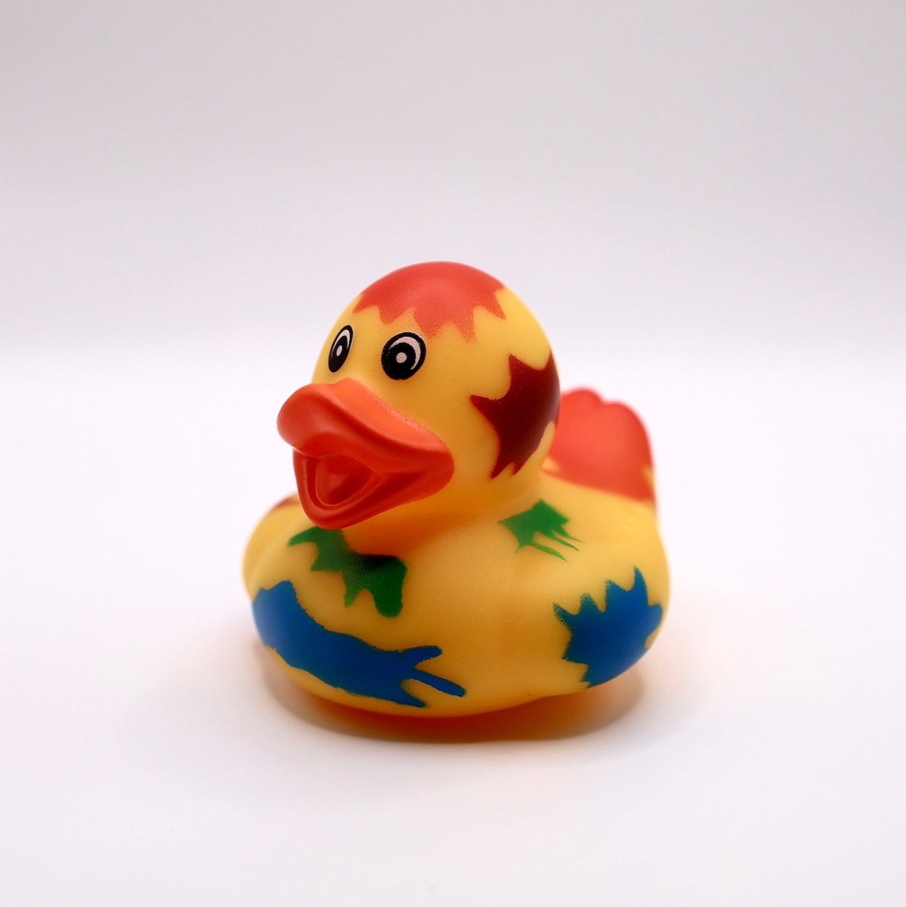 Multi Color Splatted Paint Duck – Dashboard Ducks